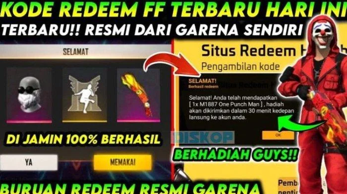 Kode Redeem Free Fire Terbaru Senin 1 Juni 2026: Banjir Hadiah, Segera ...